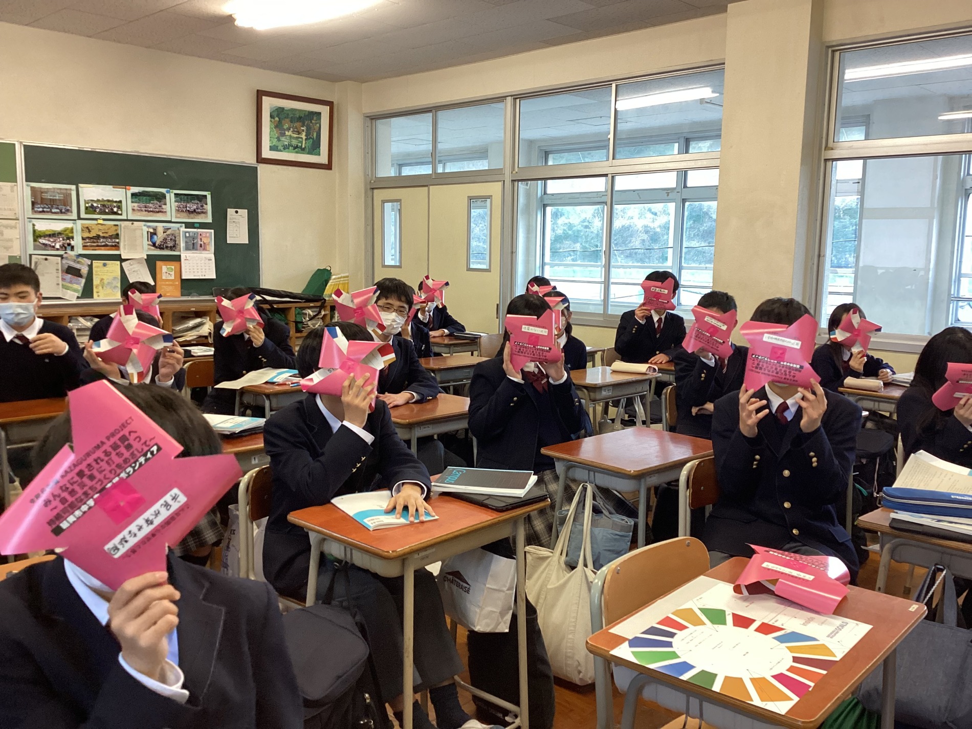 令和6年度風車プロジェクトの風車作成(中1) | 尚学館中学校・高等部